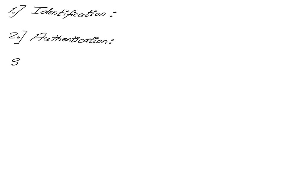 SOLVED: Controlling access to the network and resources is managed by a framework of elements ...