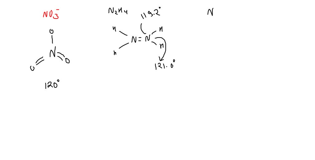 SOLVED: Arrange in order from the smallest to the largest bond angle ...
