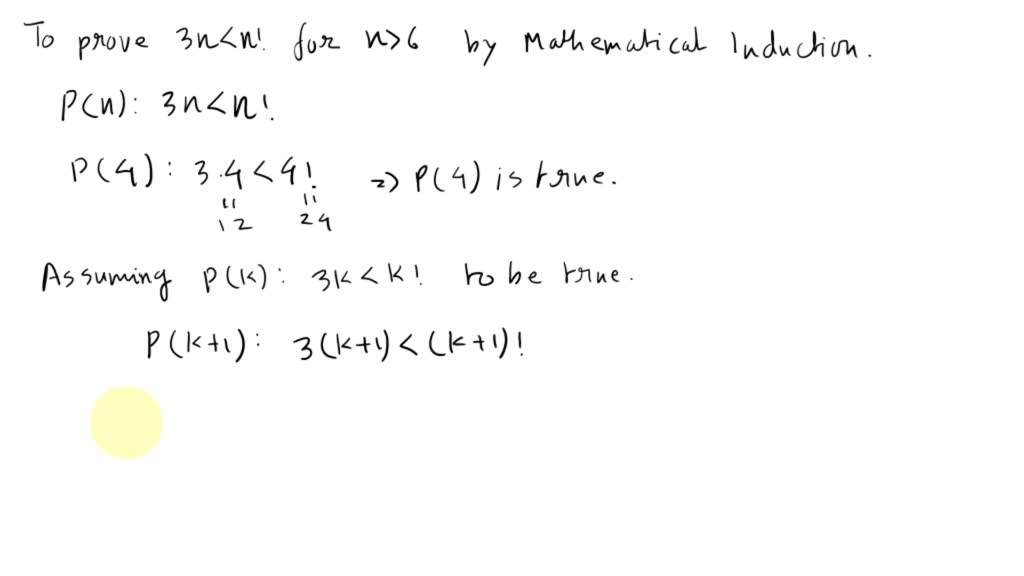 Use Mathematical Induction to prove that 3n