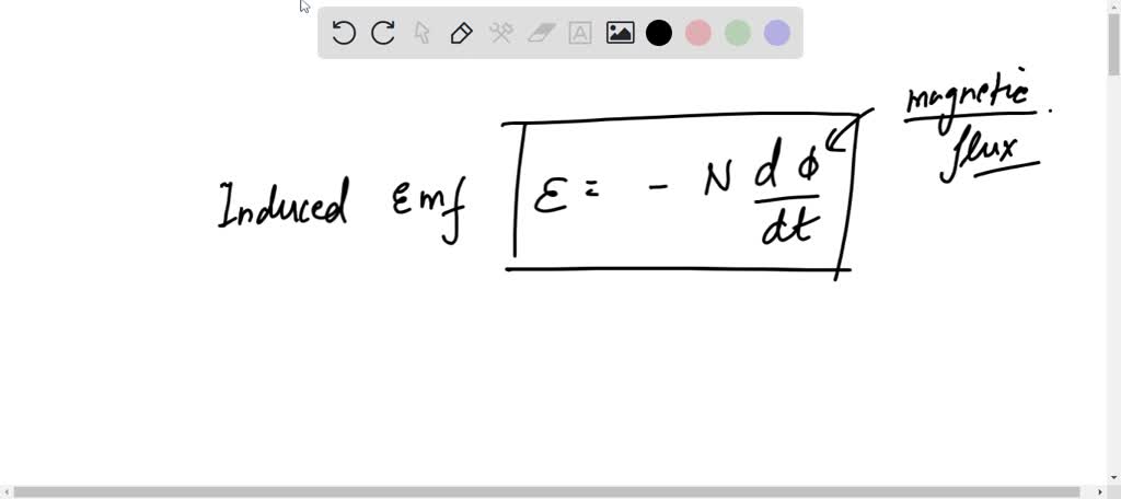 SOLVED: state Faraday's law of electromagnetic induction derive ...