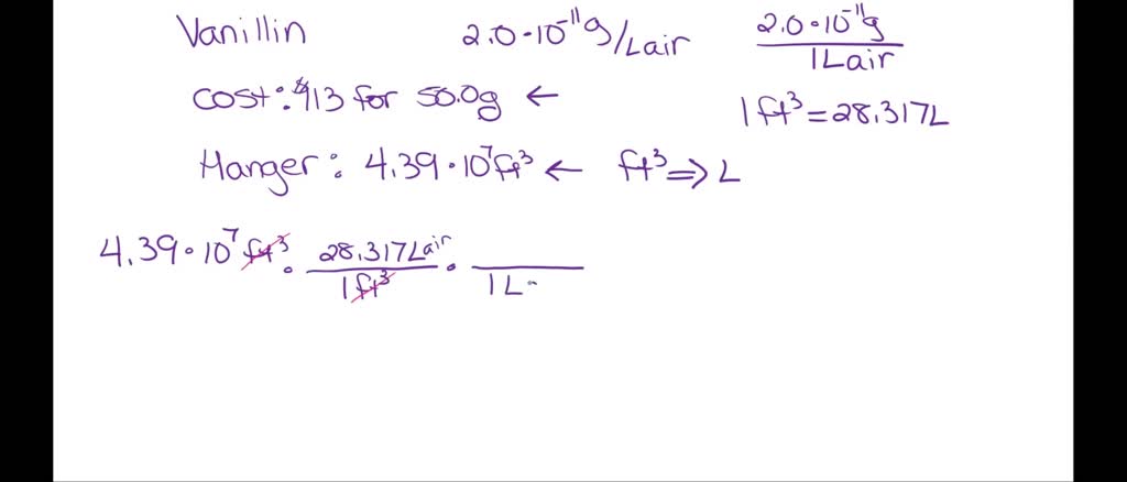 SOLVED: Vanillin (used to flavor vanilla ice cream and other foods) is ...