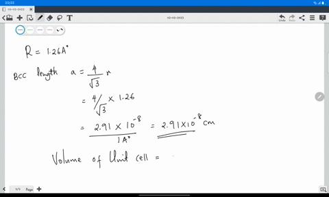 SOLVED: Describe the crystal structure of iron, which crystallizes with ...