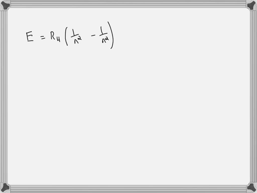 Using The Bohr Model Determine The Energy In Joules… Solvedlib