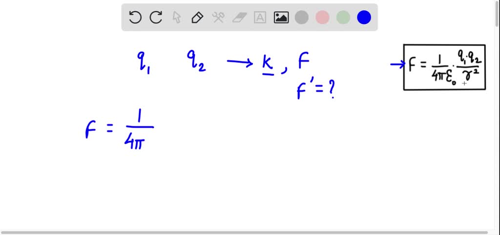 SOLVED: If F is the force between two point charges submerged in a ...