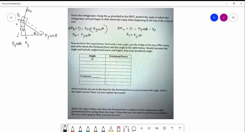 SOLVED: Refrigerator 200g Plot Applied Force VS Friction Force Find max ...