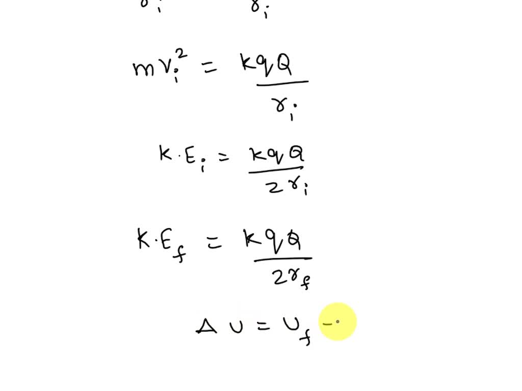 SOLVED: A particle of positive charge Q is fixed at point P. A second ...