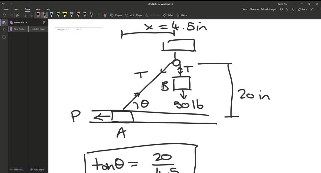 SOLVED: Collar A is connected as shown to a 50-Ib load and can slide on a frictionless ...