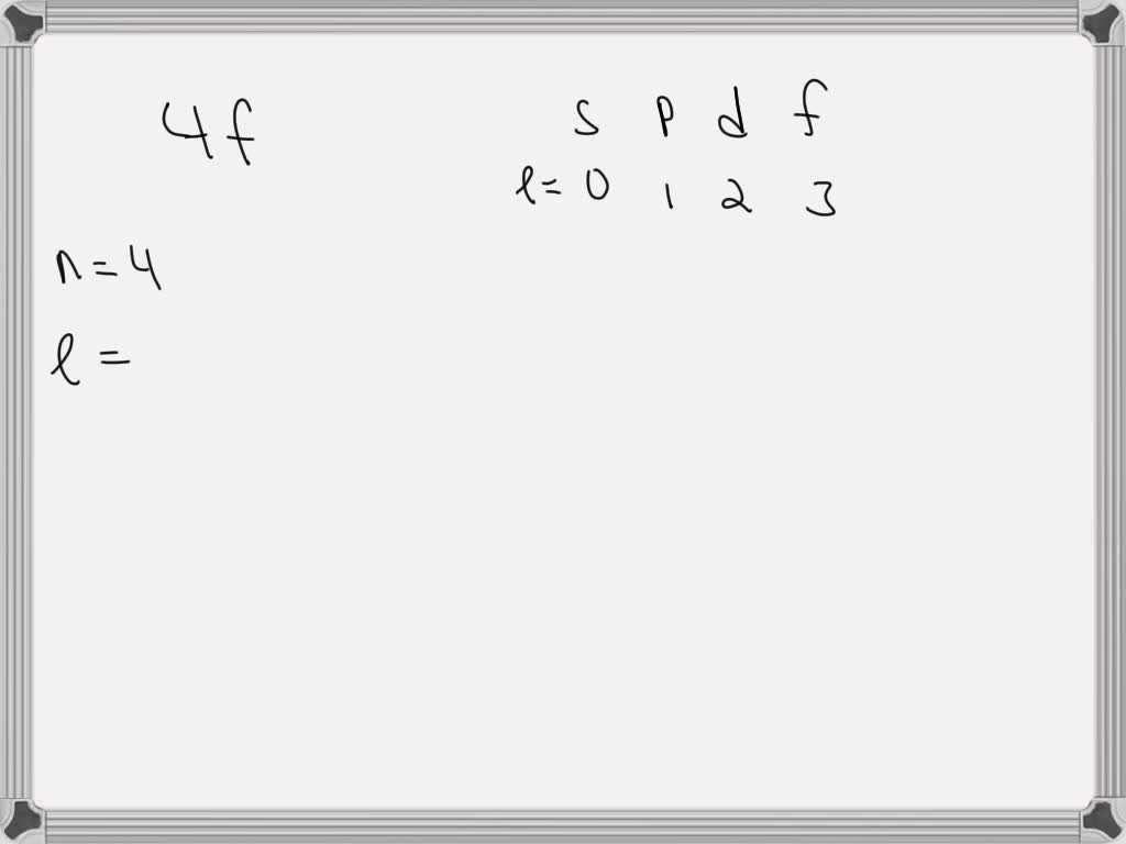 SOLVED: Which set of four quantum numbers corresponds to an electron in ...