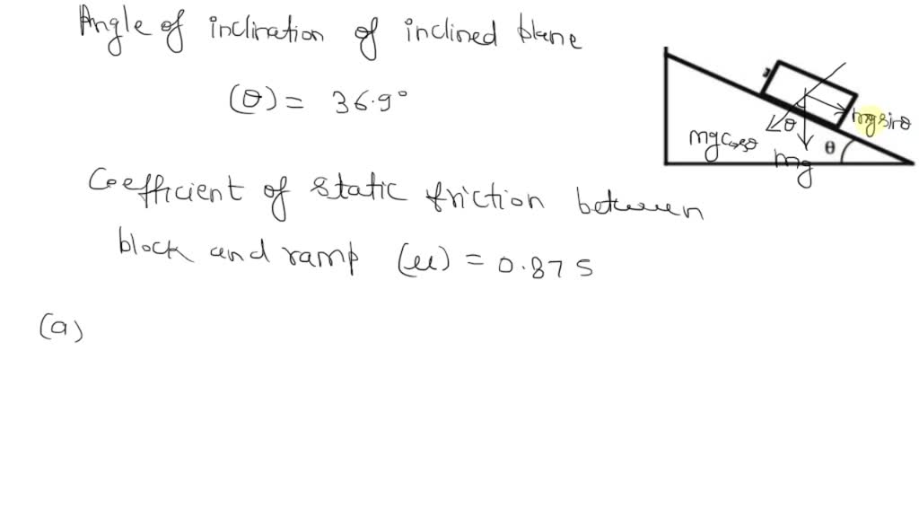 SOLVED: Aso.o kg rock is at rest on 3 ramp inclined 37 degrees with ...