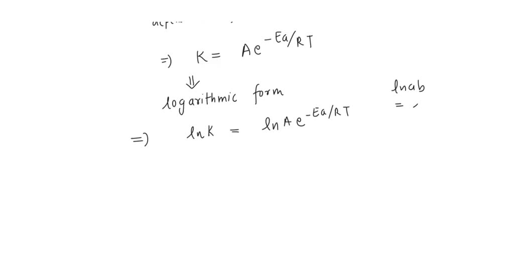 SOLVED: The temperature dependence of the reaction rate constant is ...