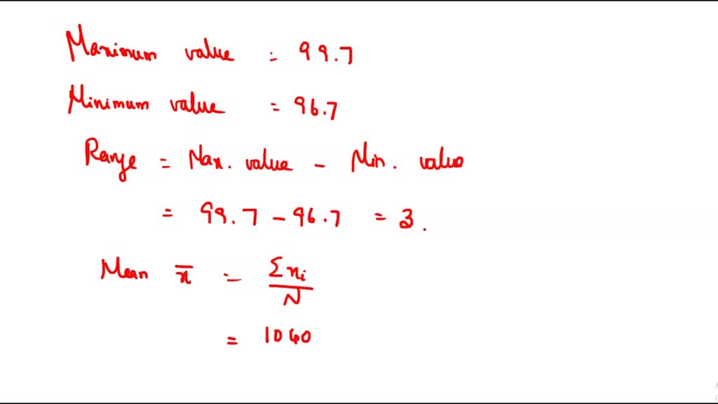 Variance And Standard Deviation