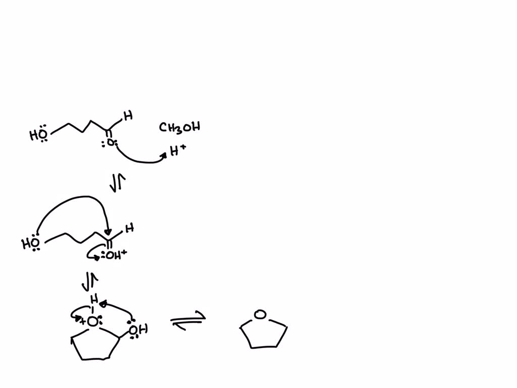 SOLVED: Problem 3 When 4-hydroxybutanal is treated with methanol in the ...