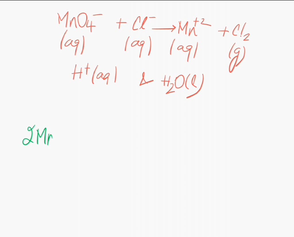 SOLVED: ) Balance the equation. Let it be noted that it is under acidic ...