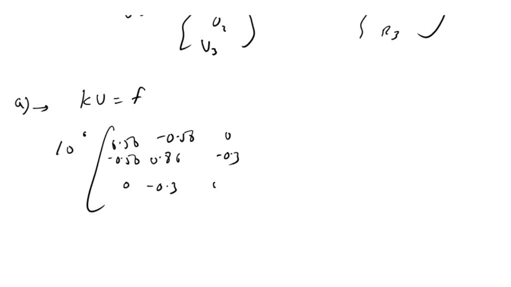 SOLVED: Consider the truss structure modeled by 2 elements as shown ...