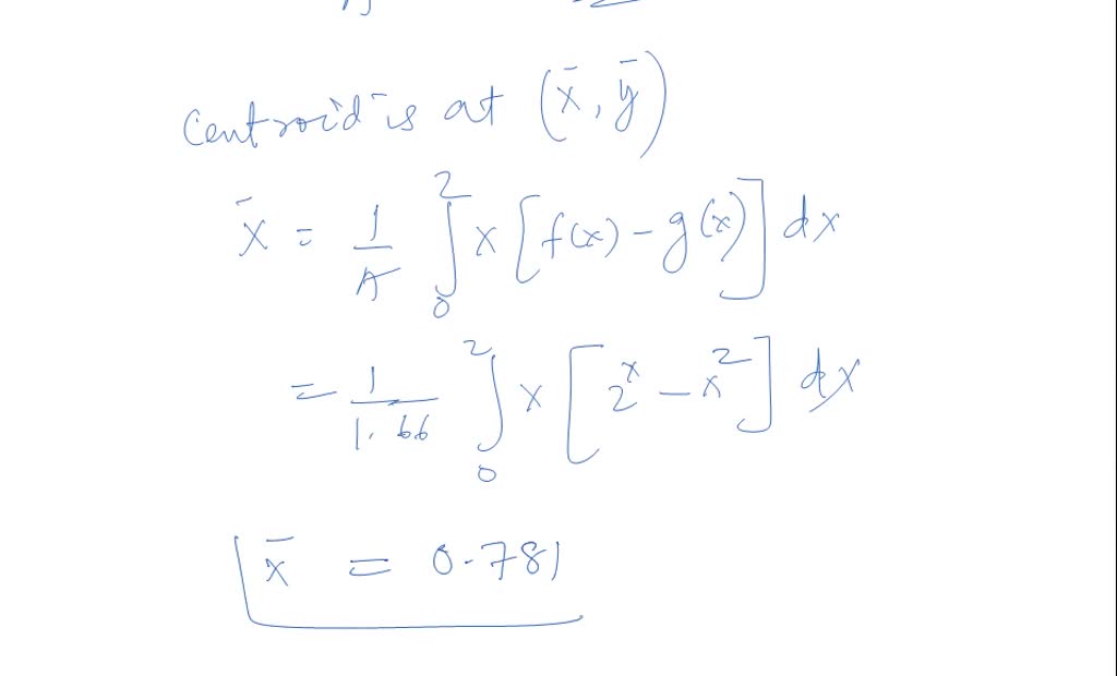 Solved Texts Find The Centroid 1 Find The Centroid Of The Region