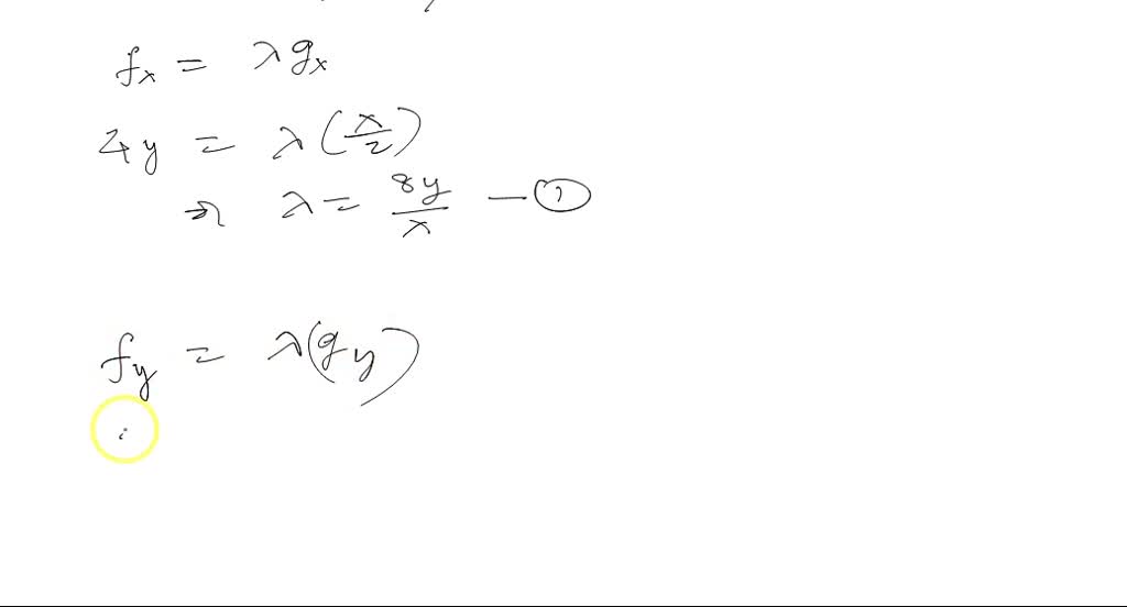 SOLVED: Use the method of Lagrange multipliers to find the dimensions of the rectangle of ...