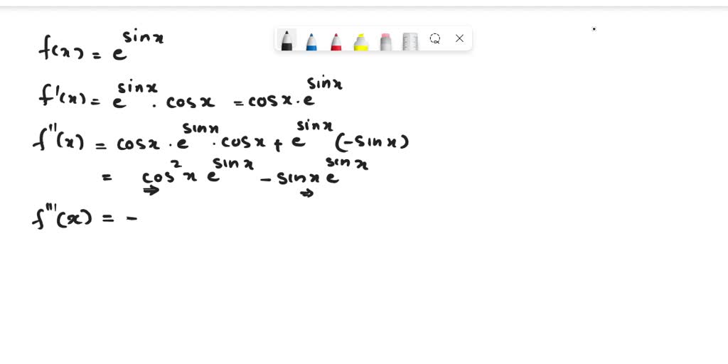 SOLVED: Find the first four nonzero terms in the Maclaurin series for e ...