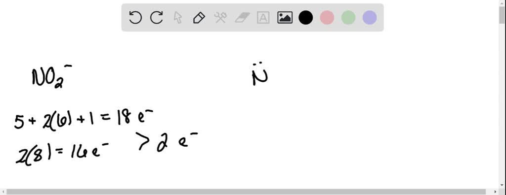 Draw both resonance forms of the nitrite ion, NO2-. Be sure to include ...