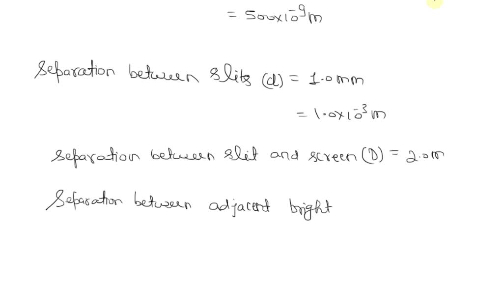 SOLVED: #13) (6 points) A Young's double slit experiment is used to ...