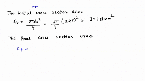 Calculate the extrusion ratio for indirect extrusion process...