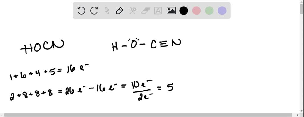 SOLVED: what are three resonance structures of HOCN and whats the modt ...