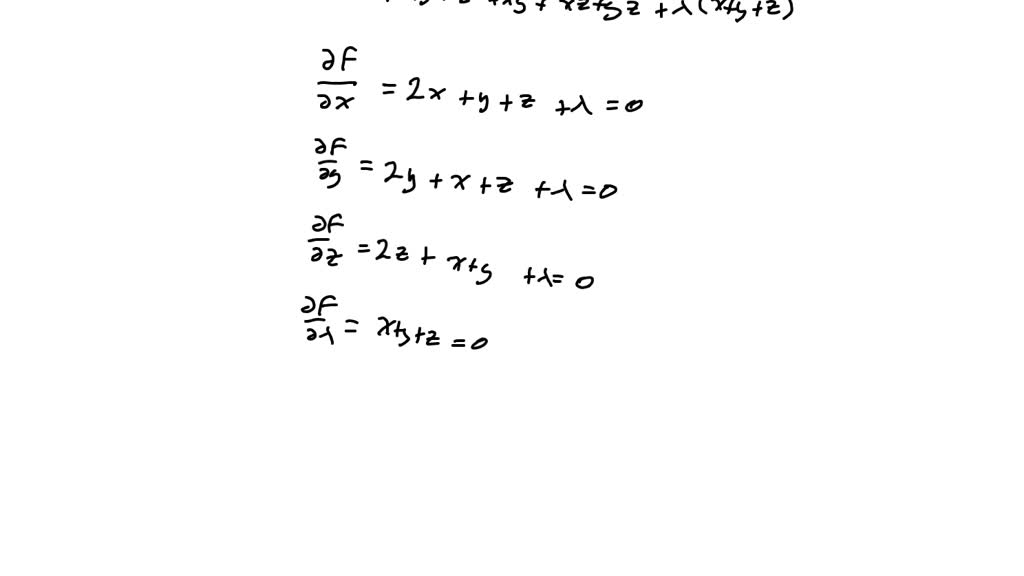 Solved On Considère Les Fonctions Suivantes Définies Dans R3 F X Y Z X2 Y2 Z2 Xy