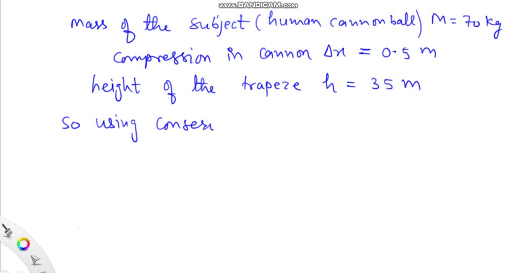 SOLVED: A spring-loaded cannon is a (relatively) safe way to launch ...