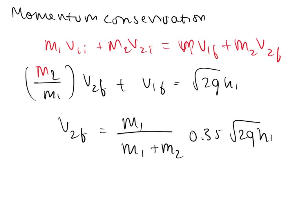 SOLVED: A block m₁ was initially at rest, when it is released from a frictionless track placed ...