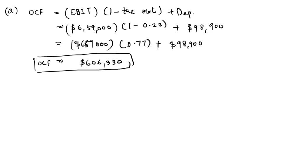 SOLVED: Problem 10-4 Calculating OCF [LO1] Fill in the missing numbers for the following income ...