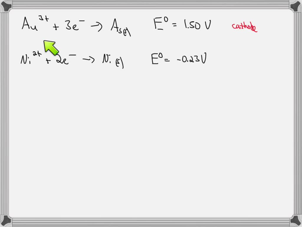 SOLVED: What is the ionic equation and cell potential for a voltaic ...