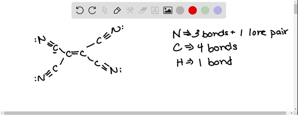 SOLVED: Tetracyanoethylene has the skeleton shown below: From its Lewis ...