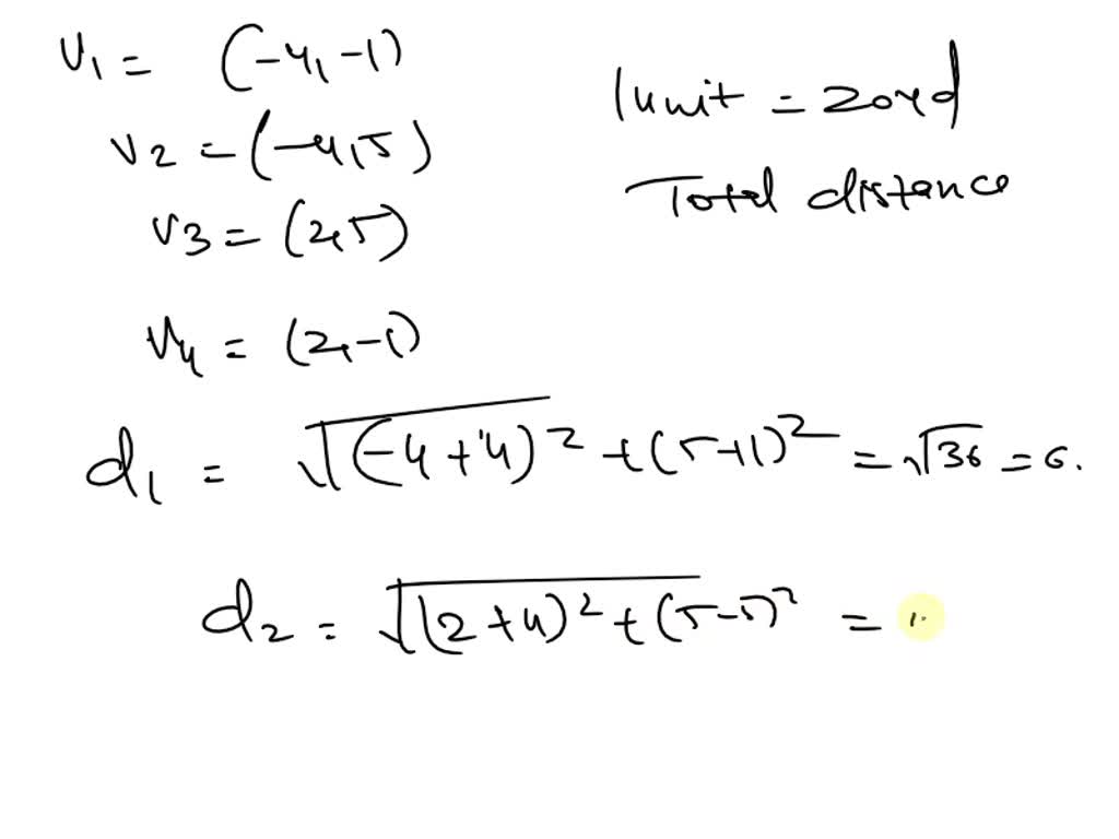 SOLVED: A park is represented on a map with the following vertex ...