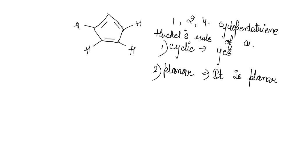 SOLVED: Draw a potentially aromatic molecule with the molecular formula ...
