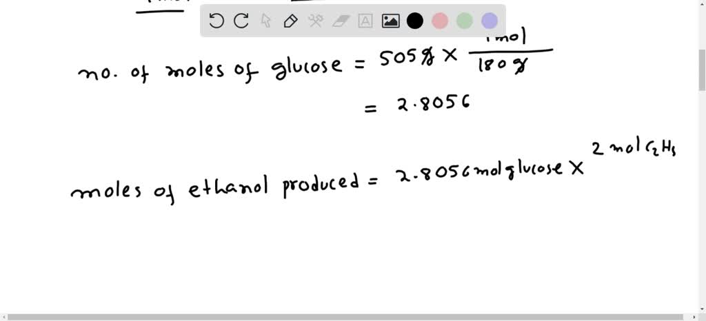 SOLVED: The density of liquid ethanol (C2H5OH) is 0.789 g/mL. If 505 ...