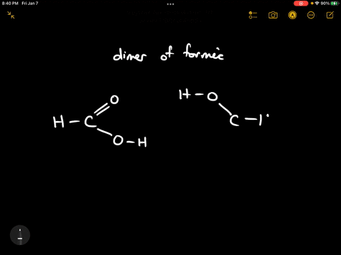 Draw a picture of the hydrogen bonding in a dimer of two...