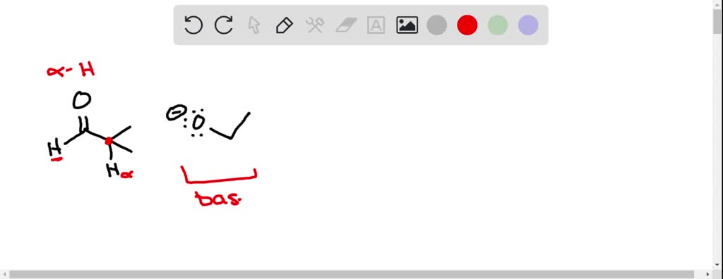 A proton transfer reaction can occur when an aldehyde is placed in a ...
