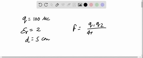 two charges each of 100 micro coulomb are separated in a medium of ...