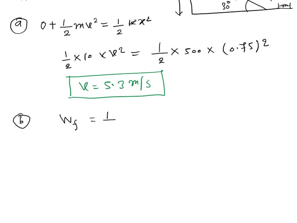 SOLVED: An object of mass 10 kg is released at point A, slides to the bottom of the incline ...