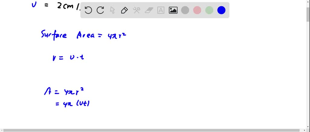 SOLVED: A spherical weather balloon is being inflated. The radius of ...