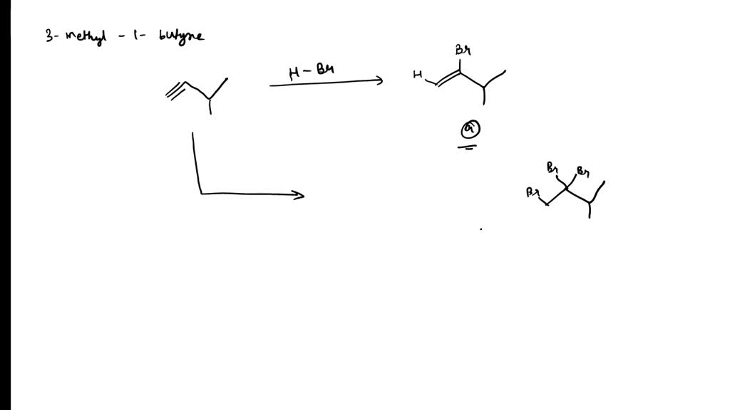 SOLVED: Beginning with 3-methyl-1-butyne, show how you would prepare ...