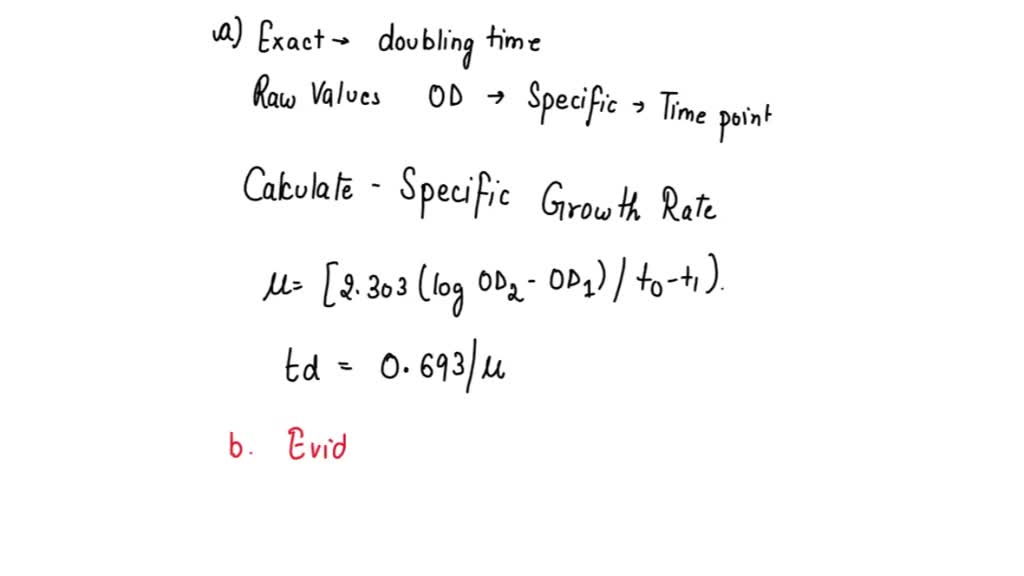 SOLVED: Sketch and Label typical Bacterial Growth Curve. Label each of ...
