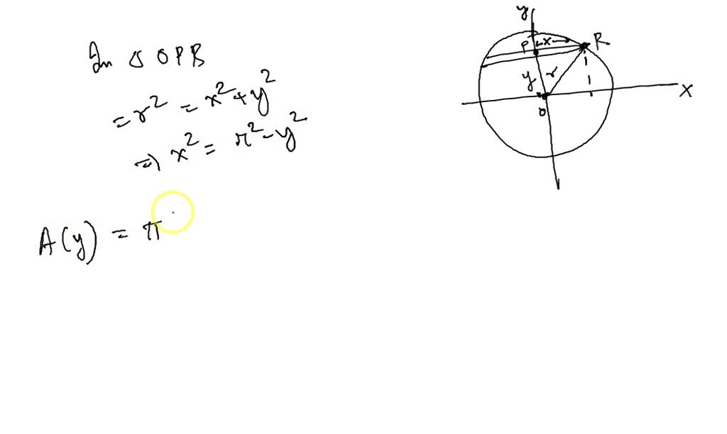 SOLVED: 'Use calculus to find the volume of a cap of a sphere with height h and radius r. Volume'