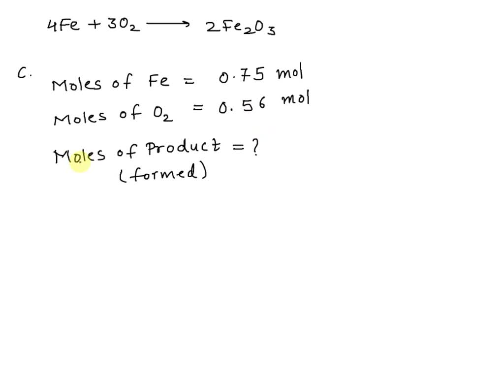 Solved Consider The Reaction Of 18 0 G Of Oxygen As Follows 4 Fe 3