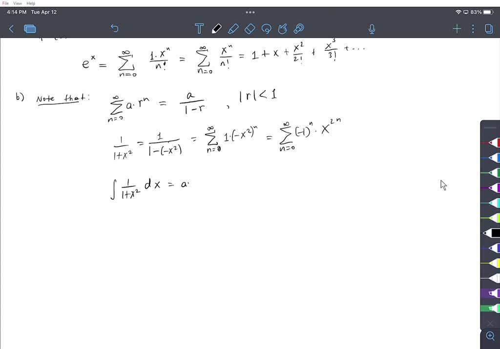 SOLVED: Match each function with its Maclaurin series.#N#In with radius ...