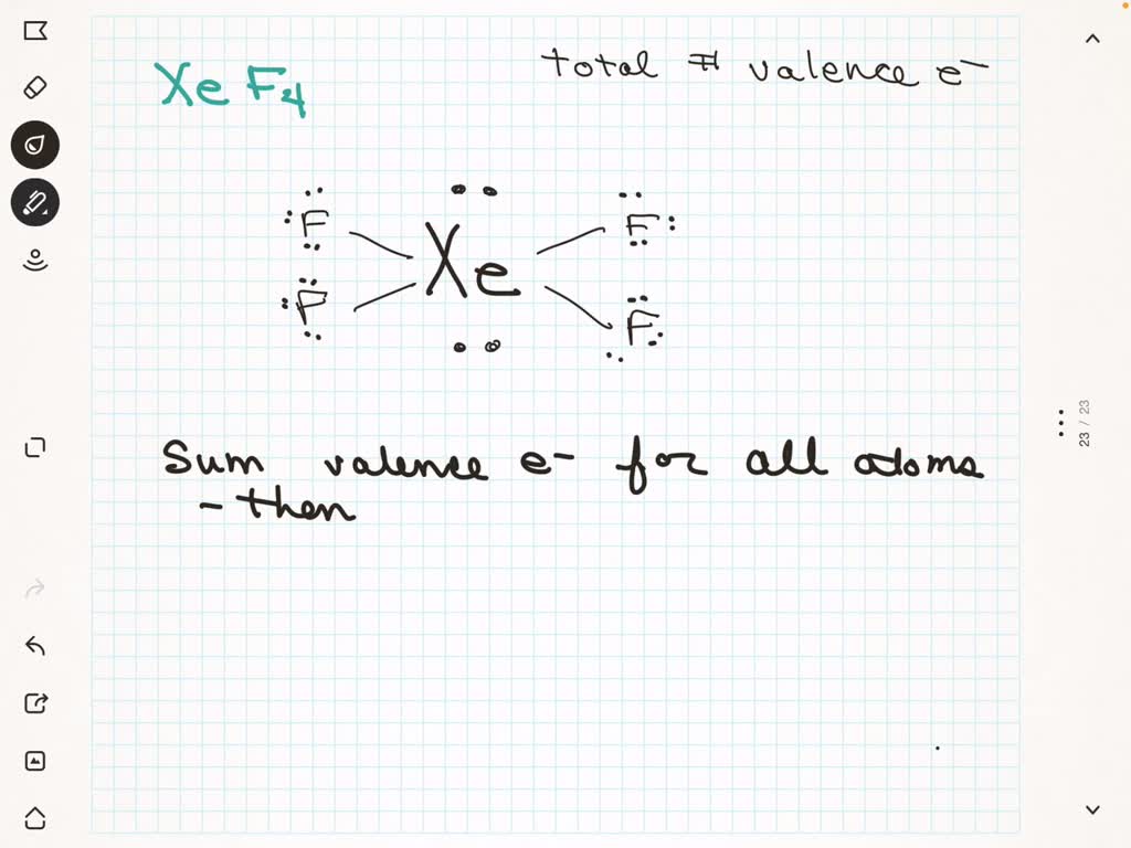 Solved What Is The Total Number Of Valence Electrons Represented In The Lewis Structures Of