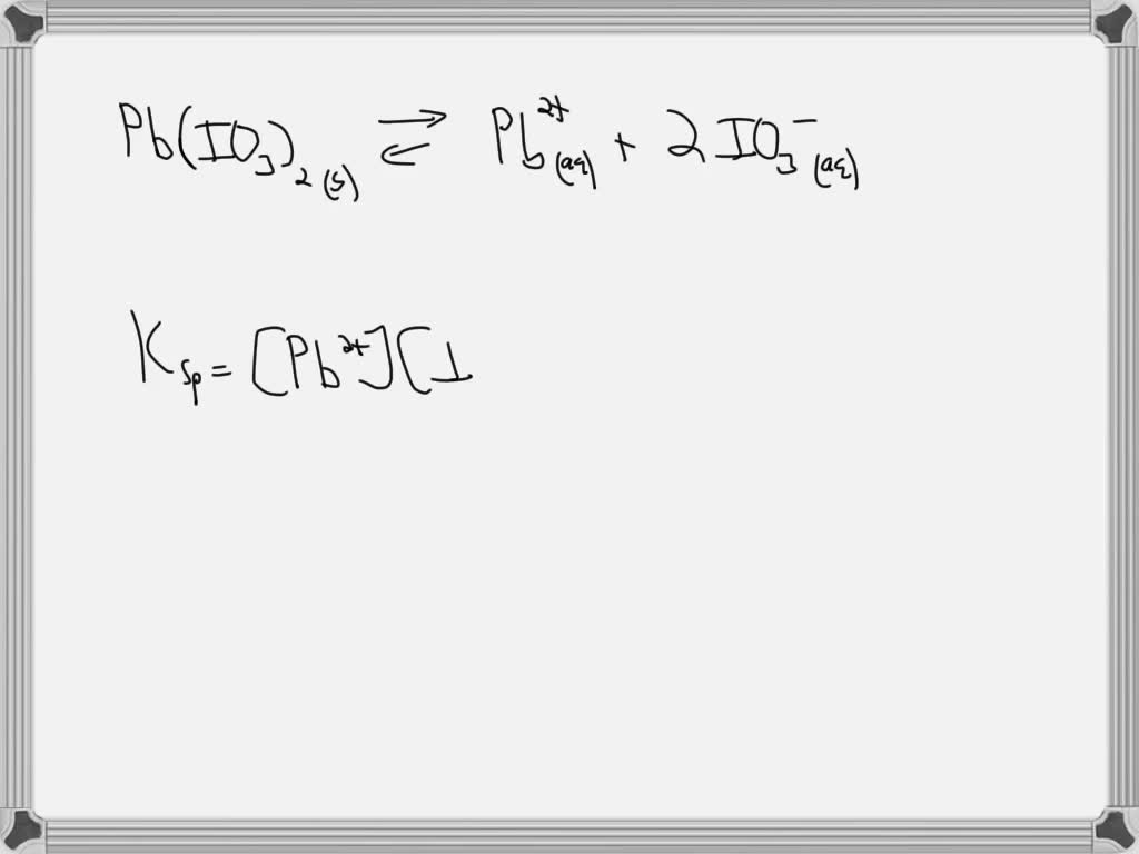 SOLVED: product - for lead(II) iodate? H Which of the following ...