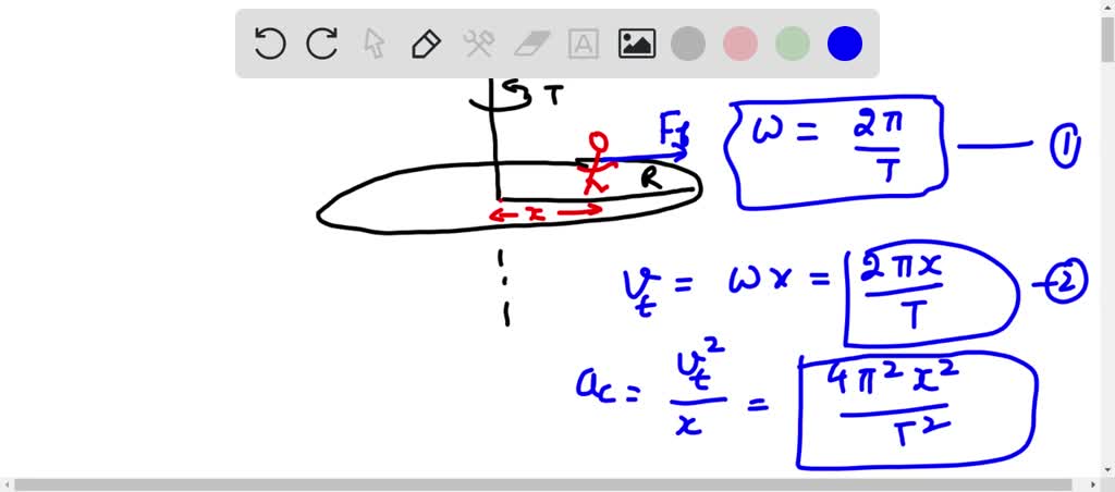 SOLVED: Imagine that you are standing on a horizontal rotating platform ...