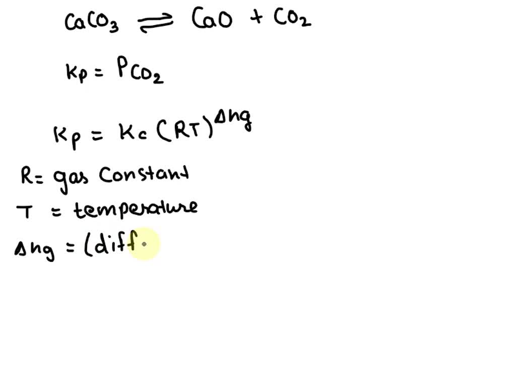 Consider the following chemical equilibrium: CaCO3 (s) â‡Œ CaO (s ...