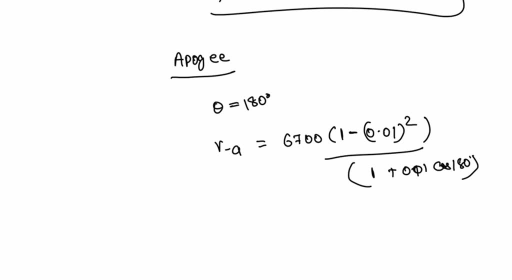 SOLVED: How do I find the velocity at true anomaly? Practice Problem: A ...