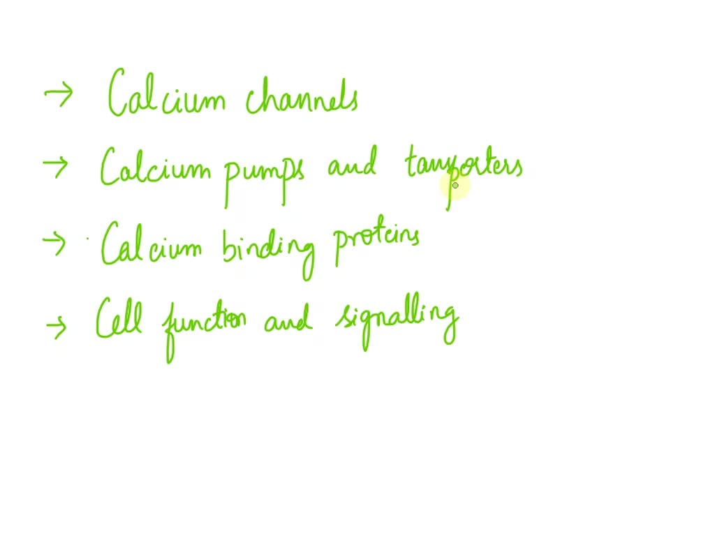 SOLVED: What is causing the calcium concentration in the cytosol of the ...